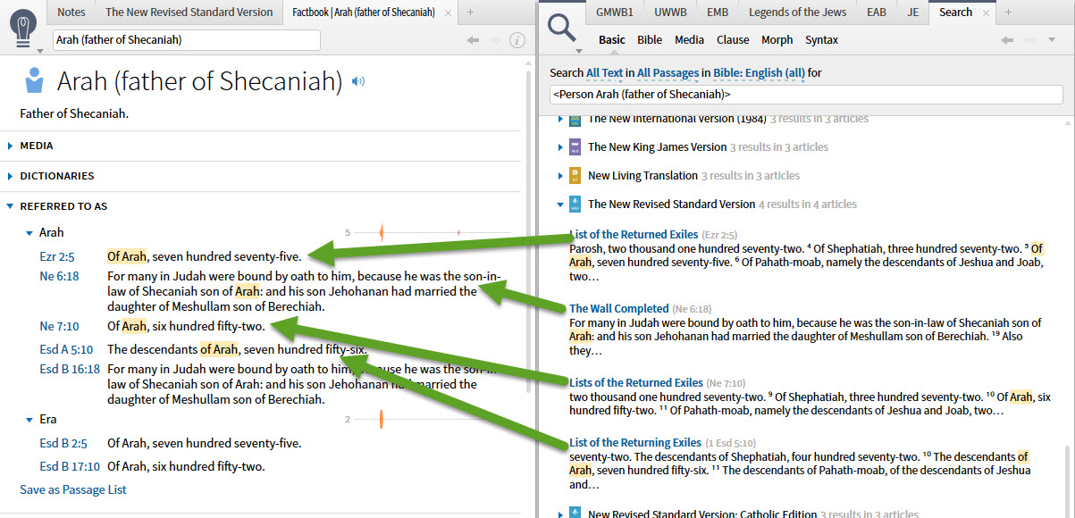 BUG: Incomplete highlighting in Referred to As Section of Factbook — Logos Community